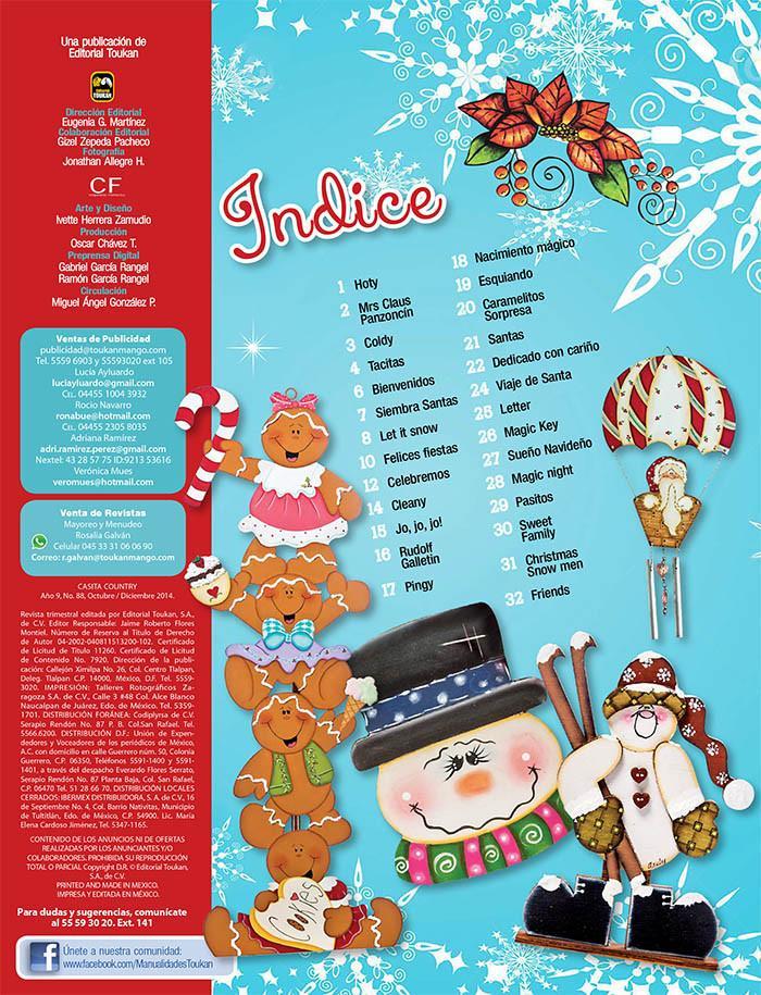 Casita country 88 - Feliz Navidad - Formato Digital - Tejemania