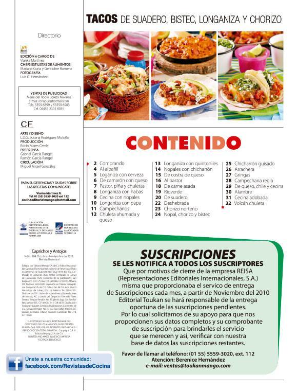 Caprichos y Antojos 104 - Tacos de suadero, bistec, longaniza y choriz ...