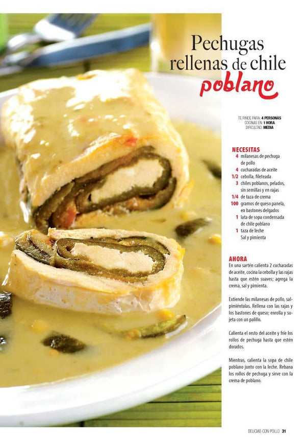 Delicias con Pollo Especial 37 - 40 recetas, cremas, caldos, sopas y g ...